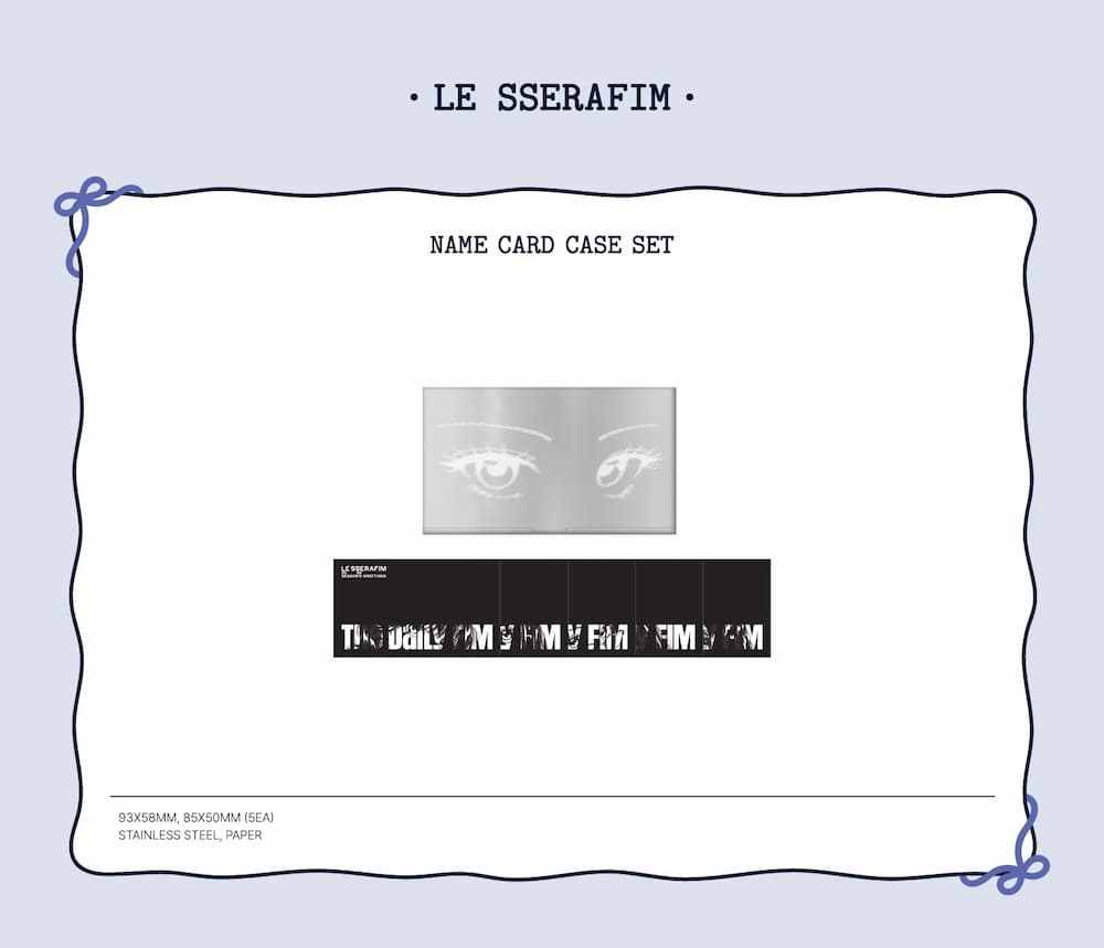 [PRE-ORDER] LE SSERAFIM - Name Card Case Set [Holiday House HYBE 2026 ...